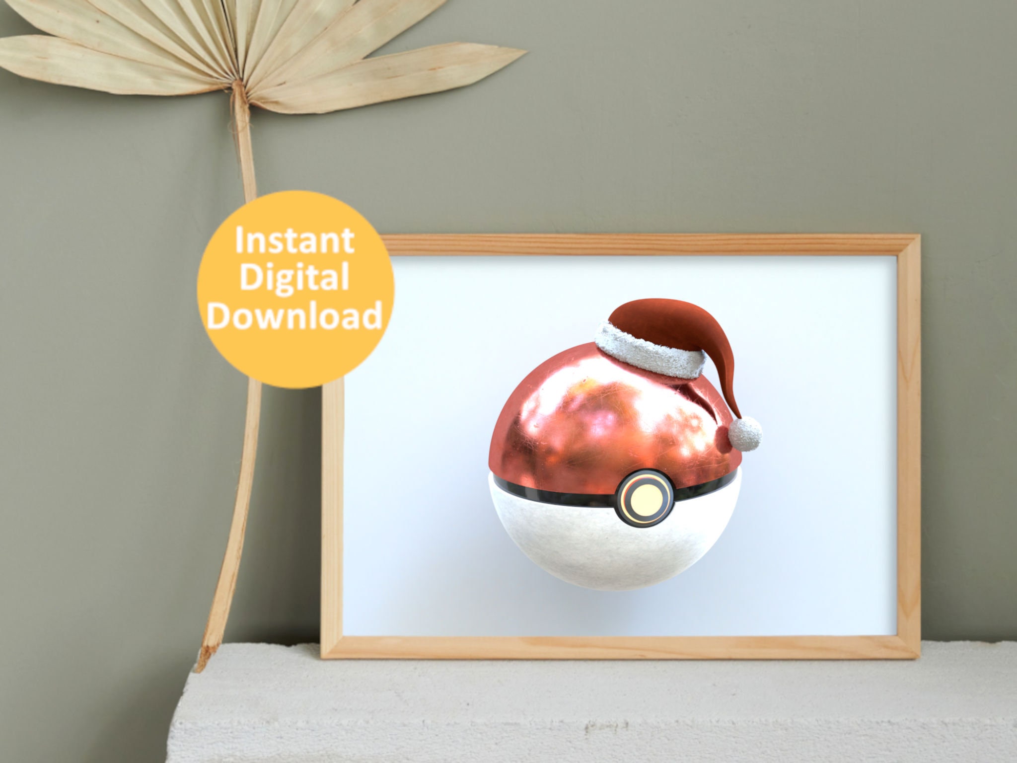 Pokeball Poster Christmas Pokemon Digital Download - Etsy