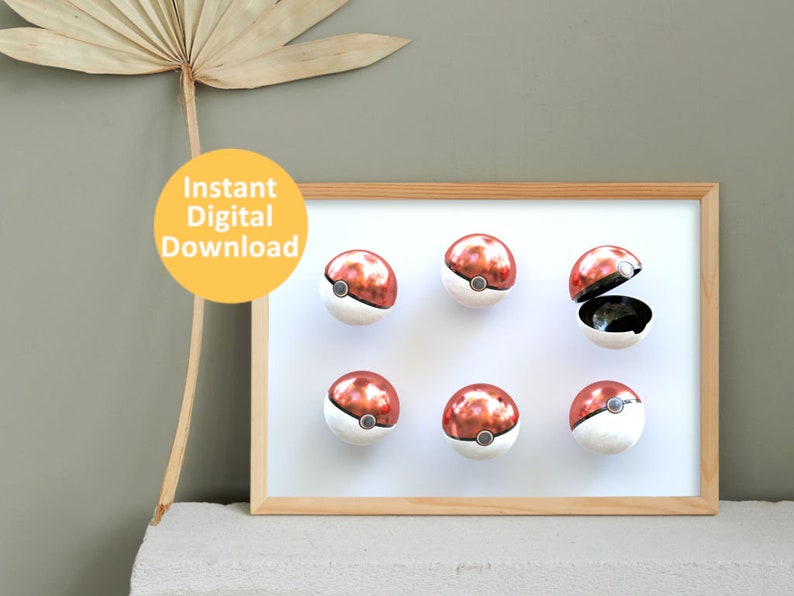 Pokeball Poster Pokemon Digital Download - Etsy