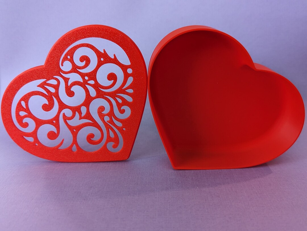 Heart Shaped Gift Box, Valentines Day Jewelry Case, Cute Protective ...