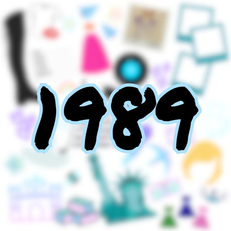 1989 Taylor Swift Eras Aesthetic Decals PNG - Etsy