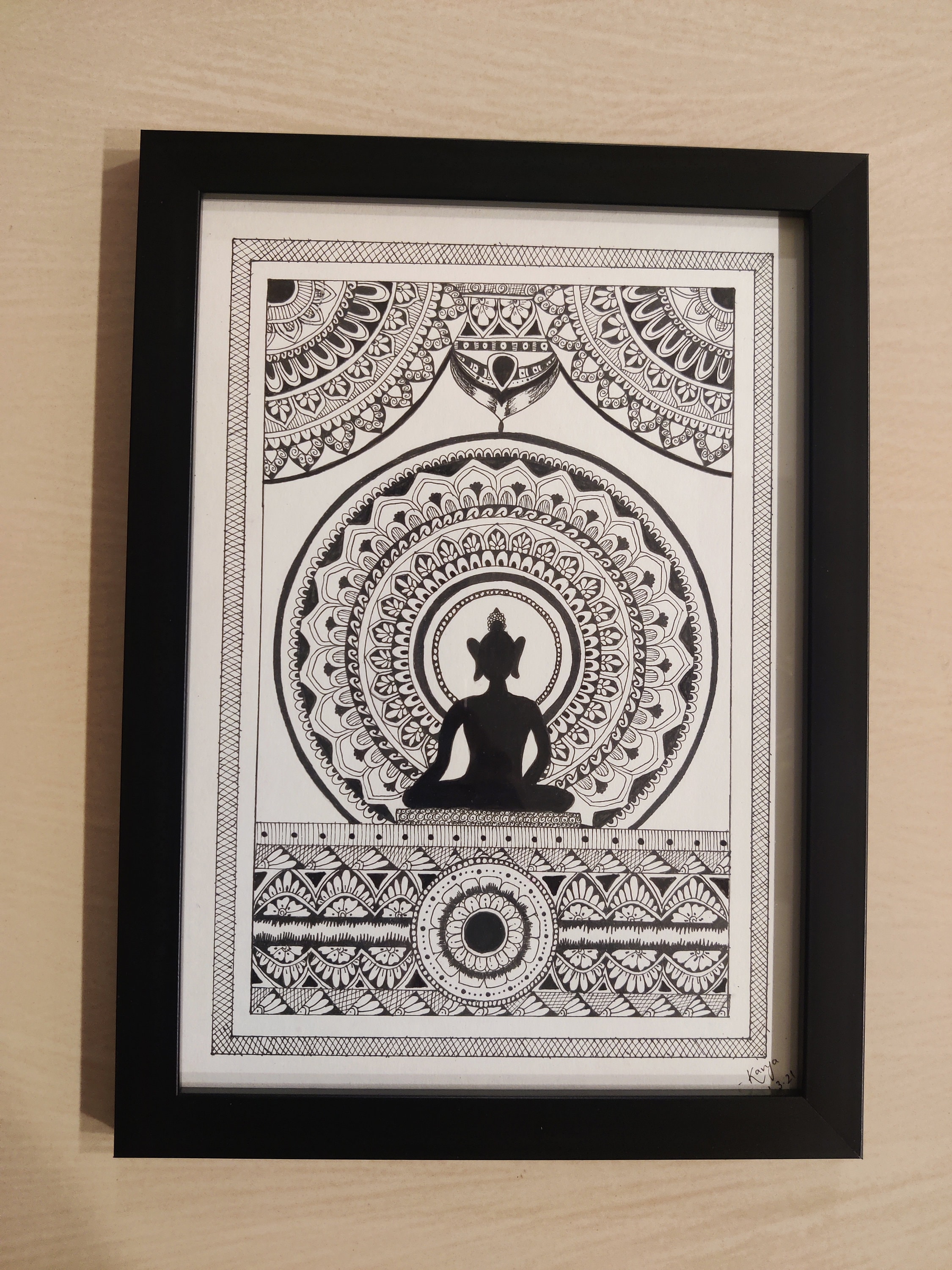 Buddha mandala art store