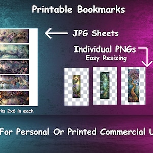 Enchanted Forest Fairies and Butterflies Printable Bookmarks Bundle ...