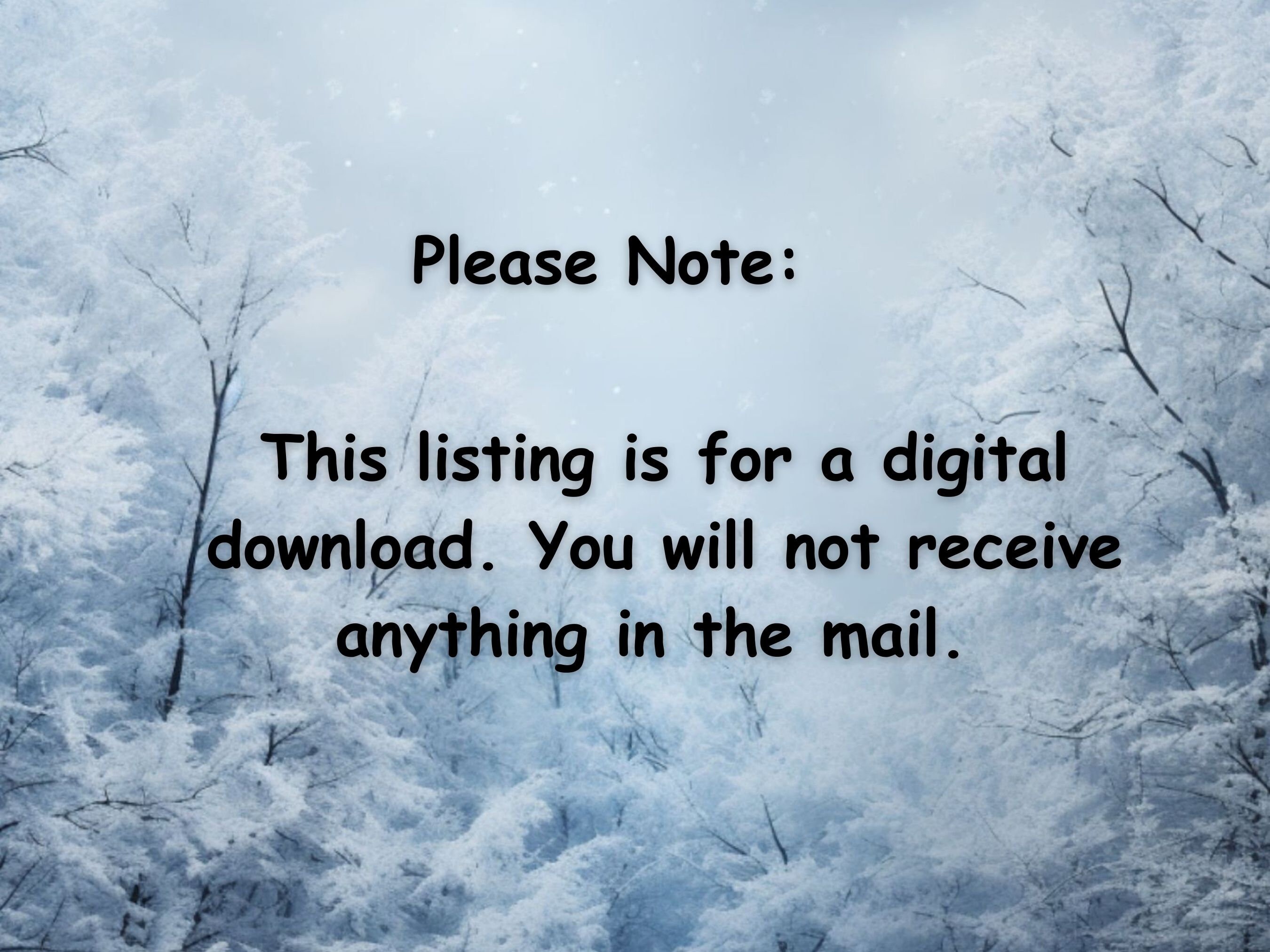 Enchanted Winter Wonderland Forest Digital Paper Snow Forest - Etsy