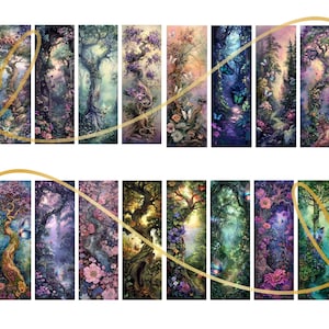 Enchanted Forest Fairies and Butterflies Printable Bookmarks Bundle ...