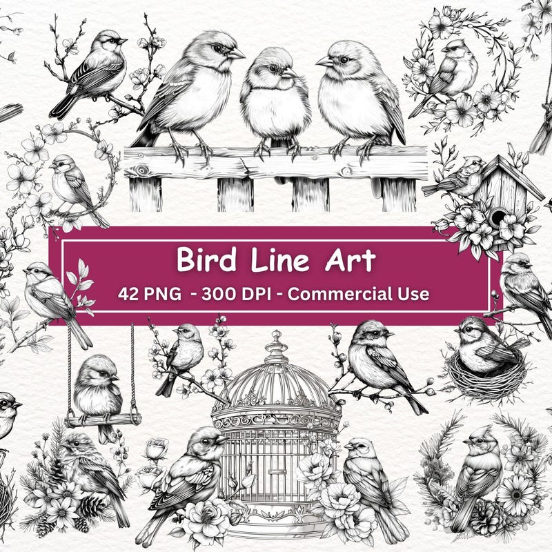 Swift Bird Drawing - Etsy UK