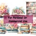 Watercolor Boho Floral Books Clipart, Book Clip Art, Book Bundle PNG ...