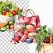 Groceries Watercolor Clipart Bundle, 33 PNG Set, Food Clipart, Grocery ...
