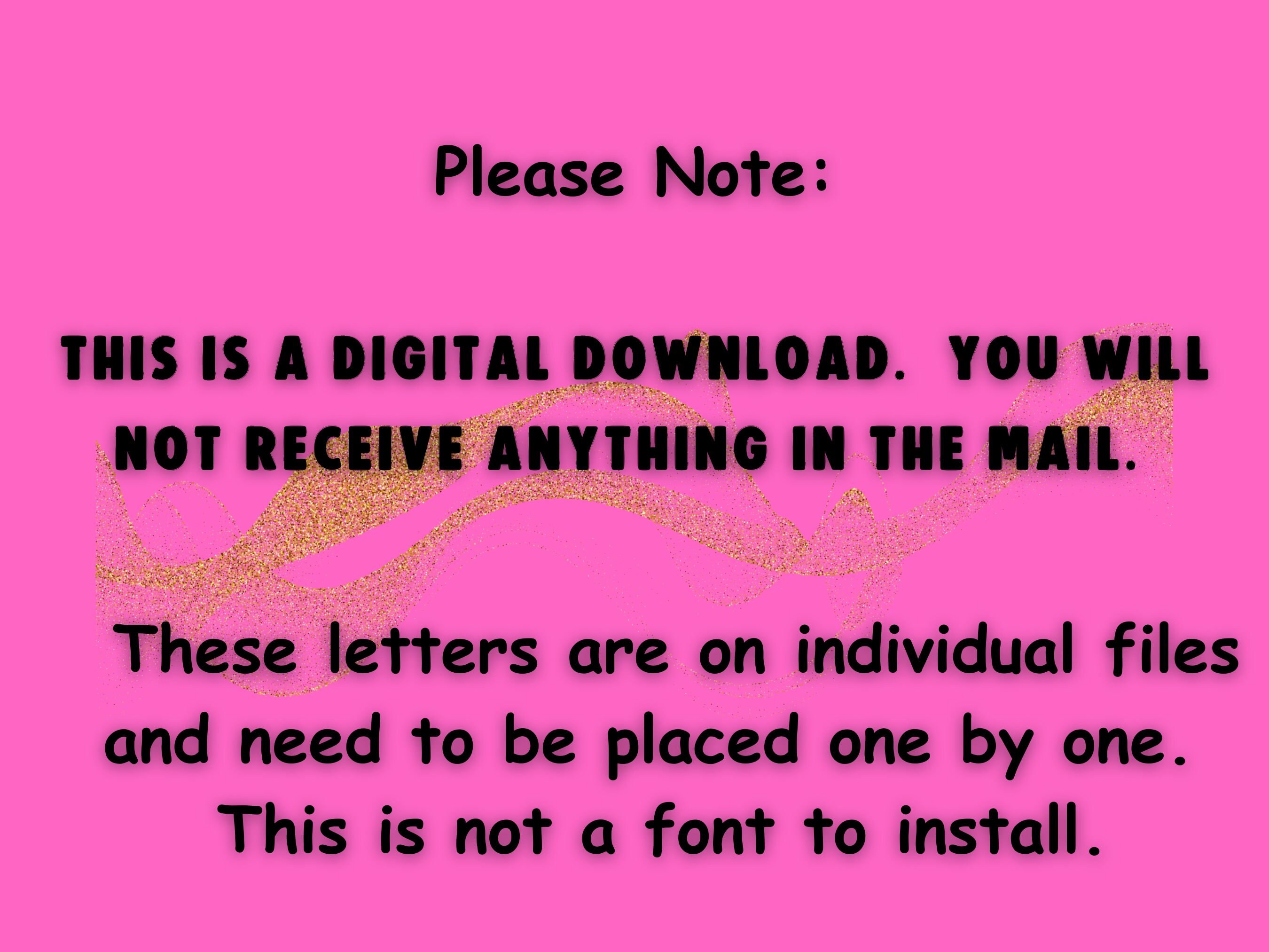 Colorful Playful Kids Alphabet Clipart PNG Doodle Letters and - Etsy