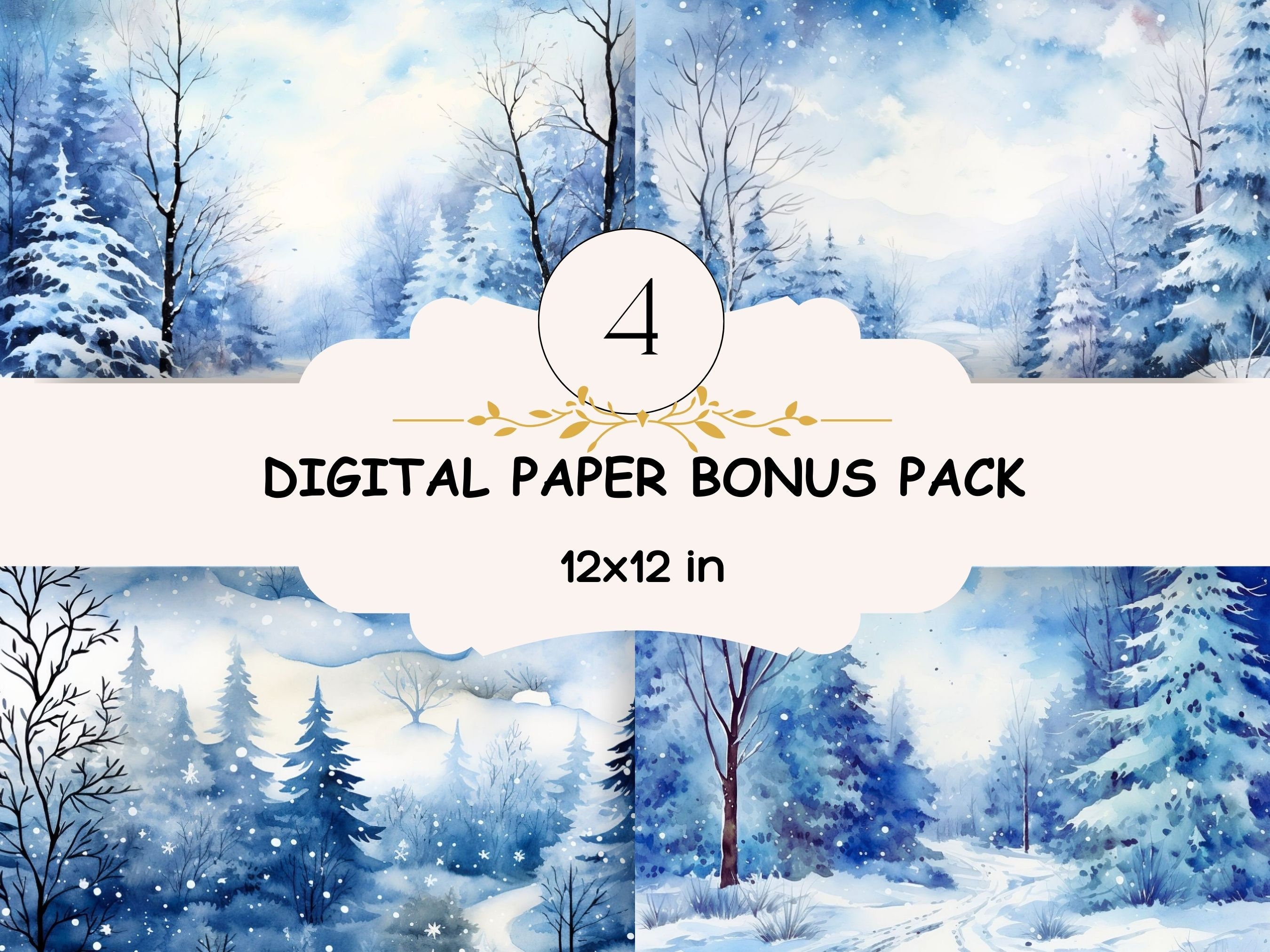 Cozy Penguins Clipart Bundle, 12 JPG Plus Bonus Winter Digital Paper ...