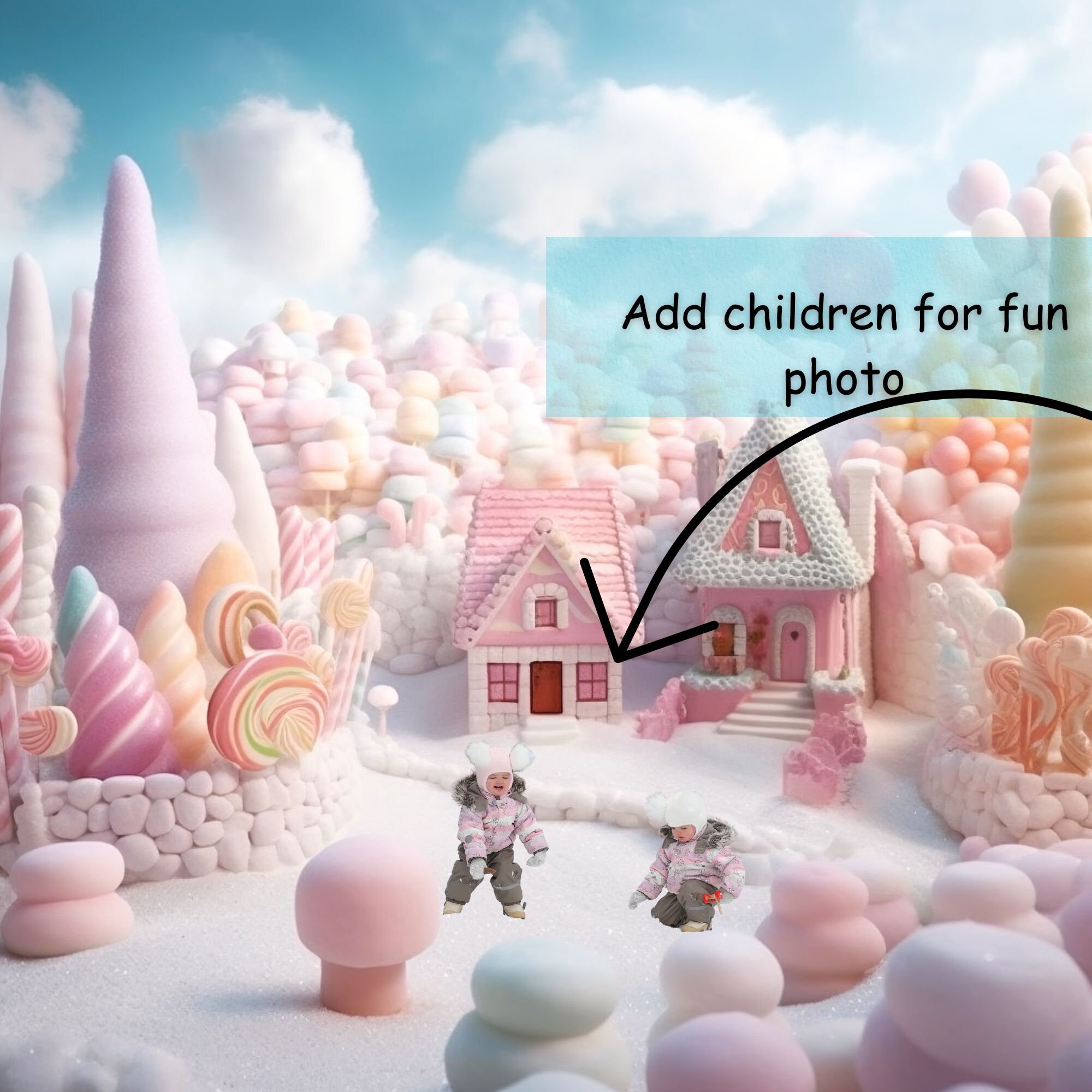 Pastel Candy World Digital Download for Card Making - Etsy
