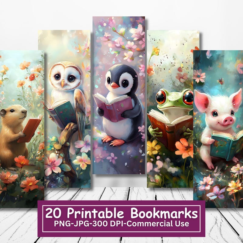 20 Bookmarks Bundle - Etsy