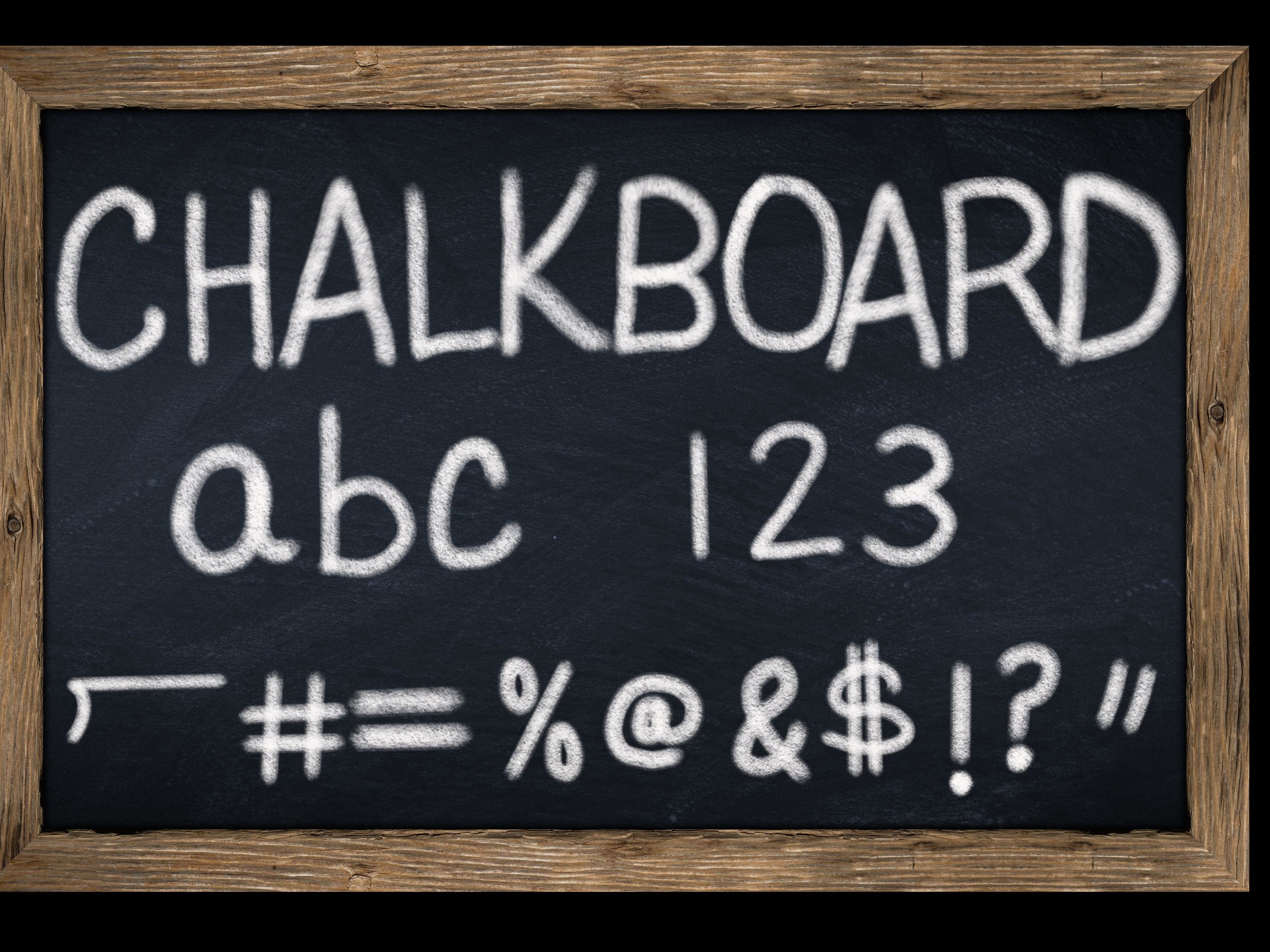 White Doodle Letters, Chalkboard Alphabet Clipart, Chalk Style and ...