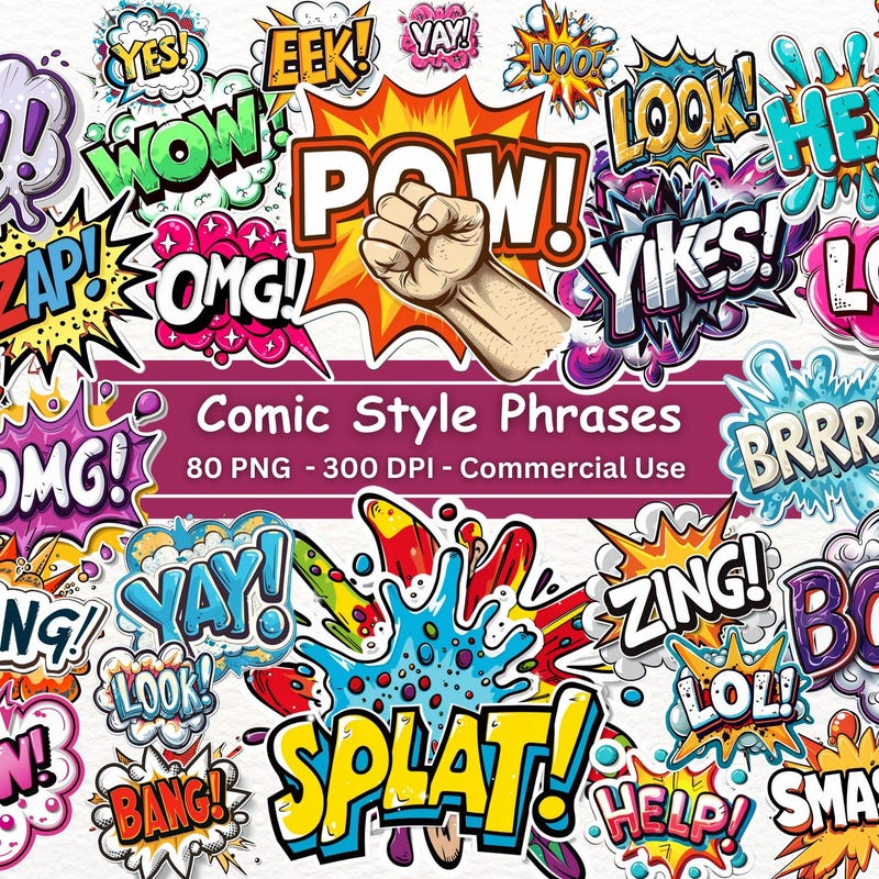 Comic Book Pow Art Print - Etsy