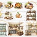 Modern Country Farmhouse Kitchen Clipart Bundle PNG Set of - Etsy