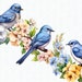 Watercolor Blue Bird Clipart, 23 PNG Set Nursery Art, Digital Download ...