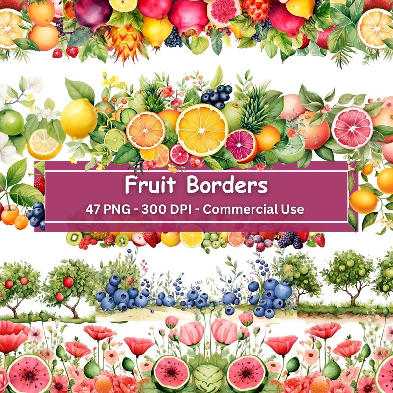 Fruit Clip Art Design - Etsy UK