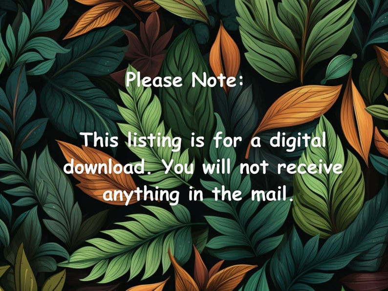 Printable Floral Fall Paper Bundle Rustic Autumn Watercolor - Etsy