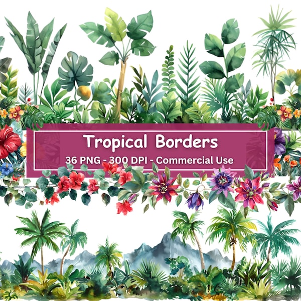 Tropical Scrapbook - Etsy