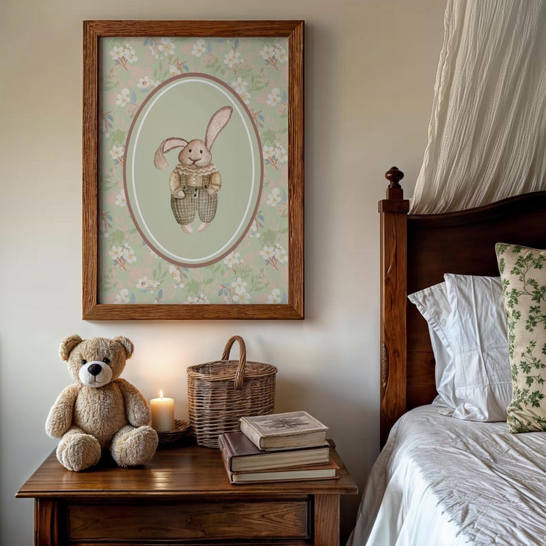 Beatrix Potter Print, Peter Rabbit Wall Art, Rabbit Nursery Print ...