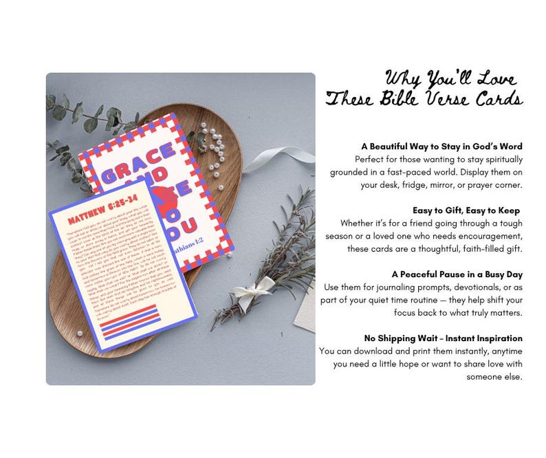 Printable Bible Verse Cards: Catholic Daily Devotional (digital ...