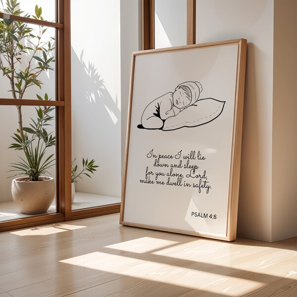 Psalm 4 8 - Etsy
