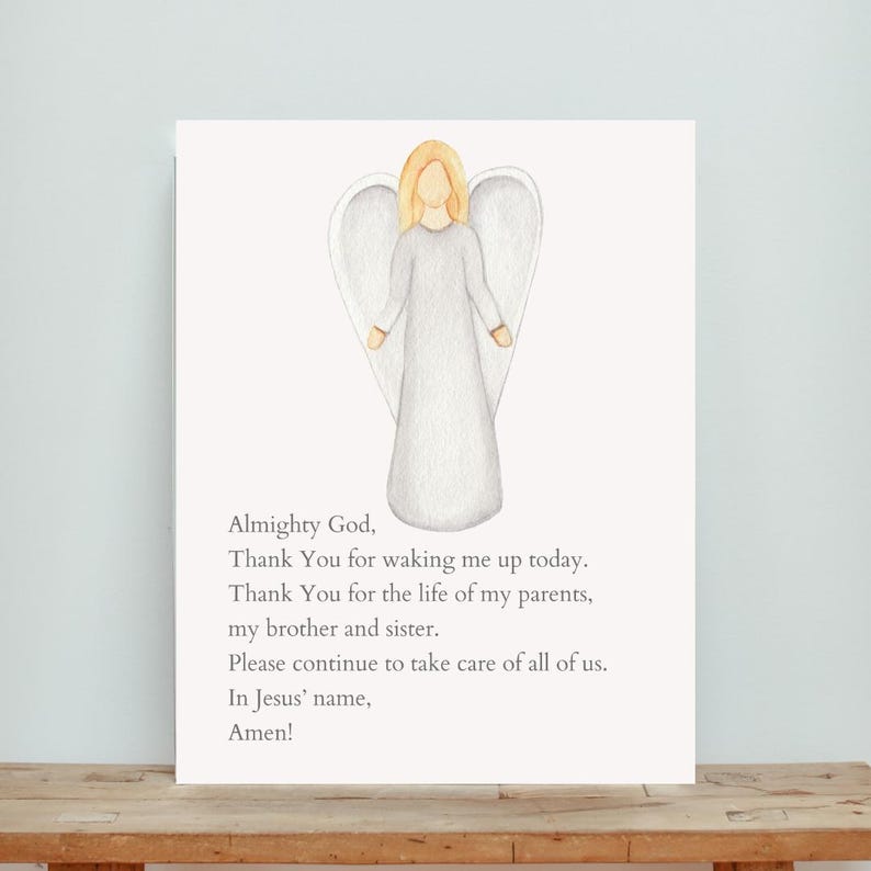 Printable Morning Prayer Cards for Kids: Catholic Sunday School ...