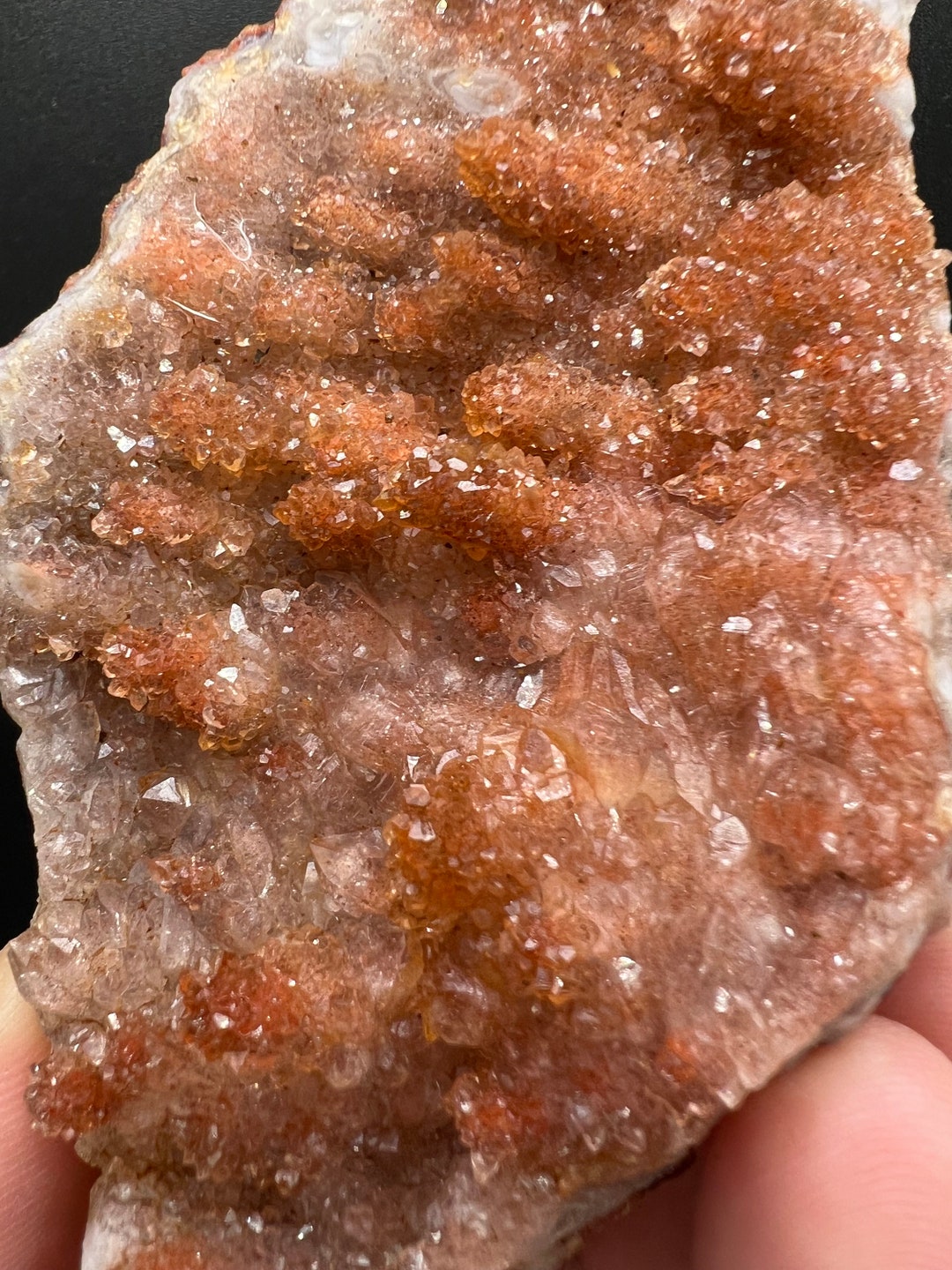 Druzy Red Amethyst Crystal Specimen From Morocco 119g - Etsy