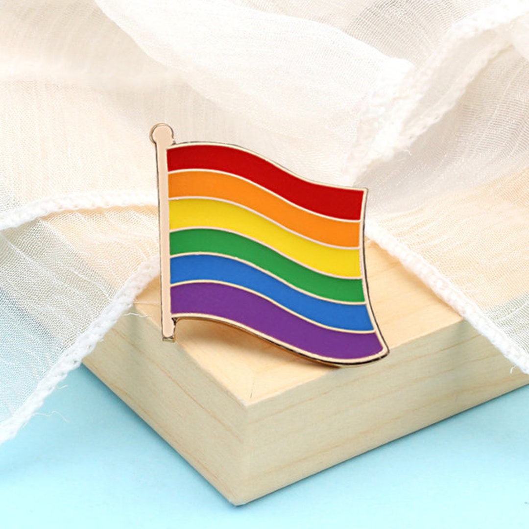 Rainbow Flag Pin Pride Pin Etsy