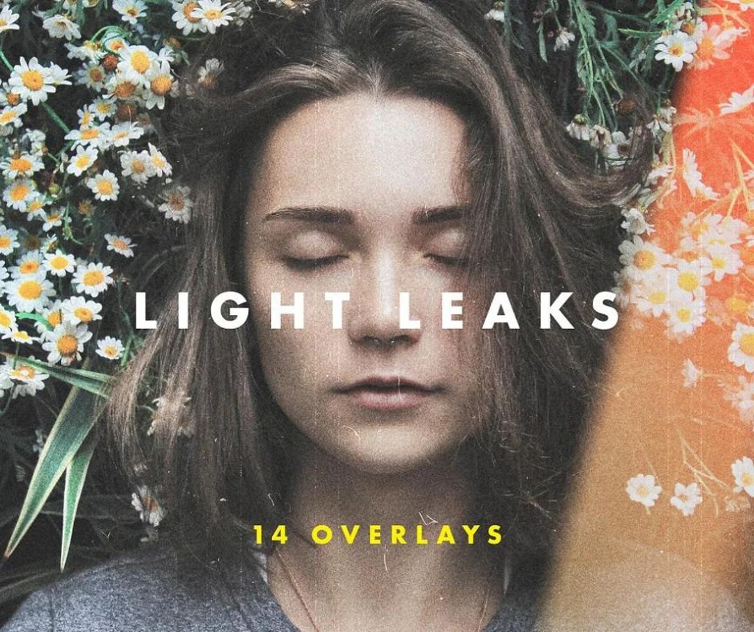 Film Burn Light Overlays, 14 Light Leaks Overlays, PSD File, Adobe ...