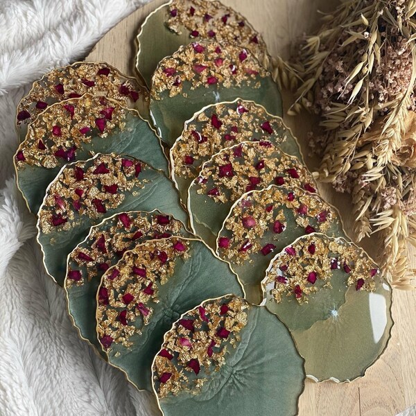 Epoxy Coasters - Etsy