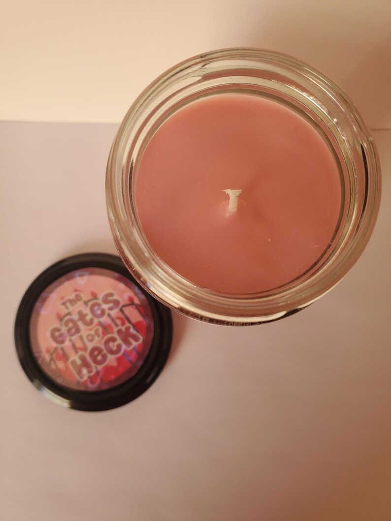 Eau De Lucifer | Spooky Themed Candle | 12 Oz Hand Poured Soy Wax ...
