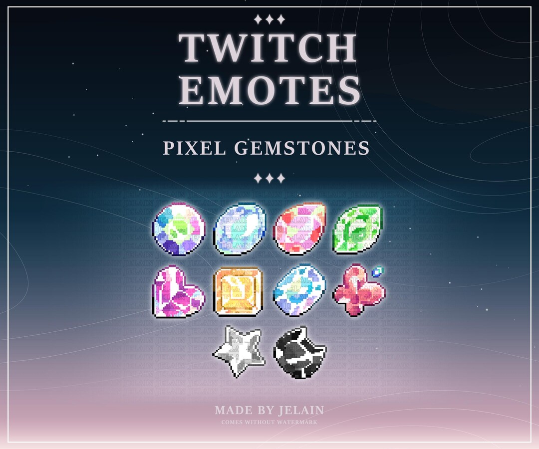 Custom Twitch Sub Badge, Twitch Graphic, Sub Badge Gems, Gemstone Badge ...