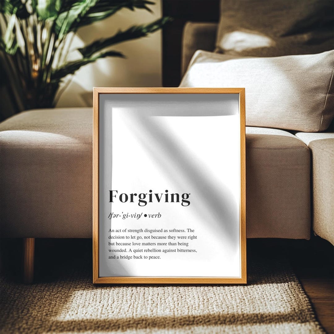 Forgiving Definition Wall Art Printable – Wedding Gift for Married ...
