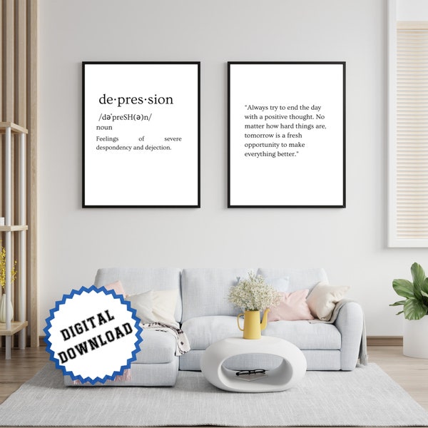 Depression Wall Art - Etsy