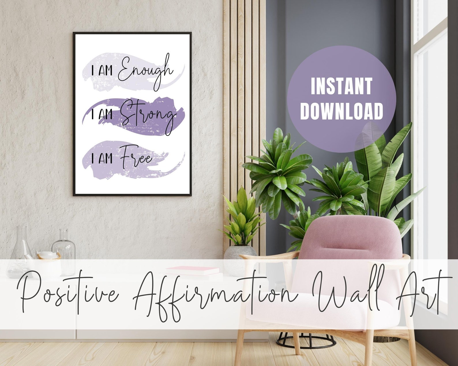 Printable Positive Affirmation Wall Art Encouragement Poster - Etsy