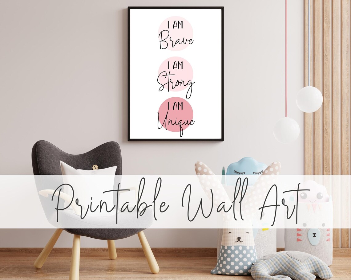 Printable Positive Affirmation Wall Art Encouragement Poster - Etsy