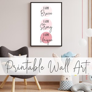 Printable Positive Affirmation Wall Art Encouragement Poster - Etsy
