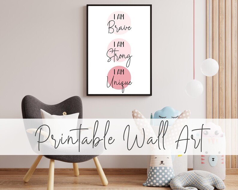 Printable Positive Affirmation Wall Art Encouragement Poster - Etsy