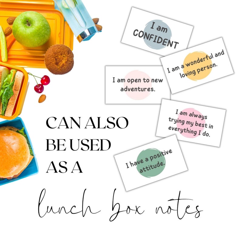 Set of 40 Printable Positive Affirmation Cards for Kids Words - Etsy