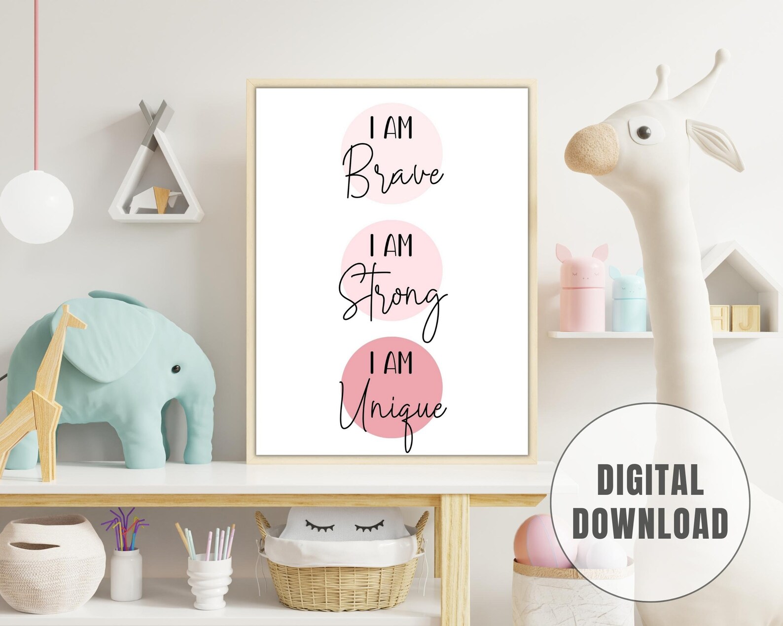 Printable Positive Affirmation Wall Art Encouragement Poster - Etsy