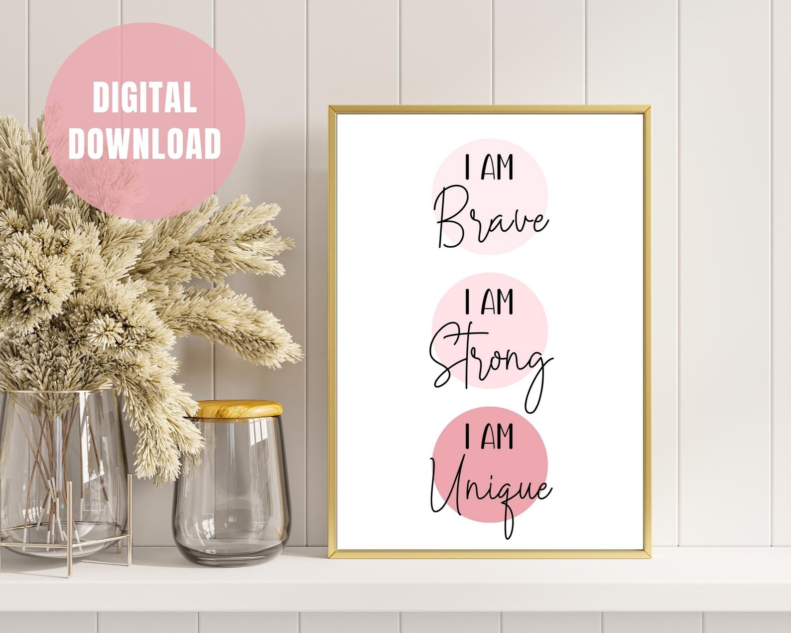 Printable Positive Affirmation Wall Art Encouragement Poster - Etsy
