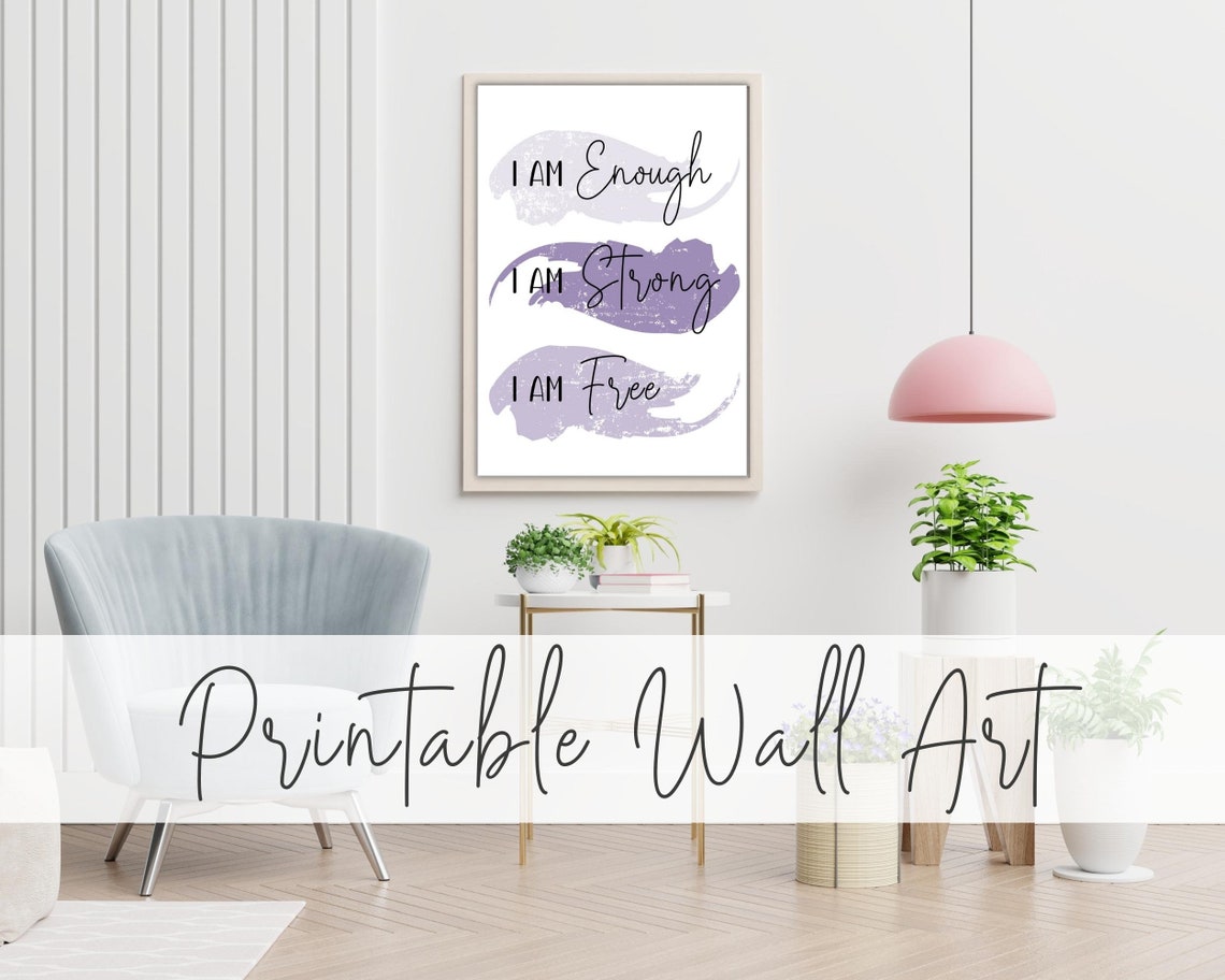 Printable Positive Affirmation Wall Art Encouragement Poster - Etsy