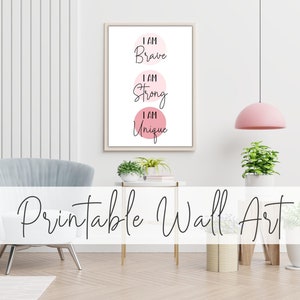 Printable Positive Affirmation Wall Art Encouragement Poster - Etsy