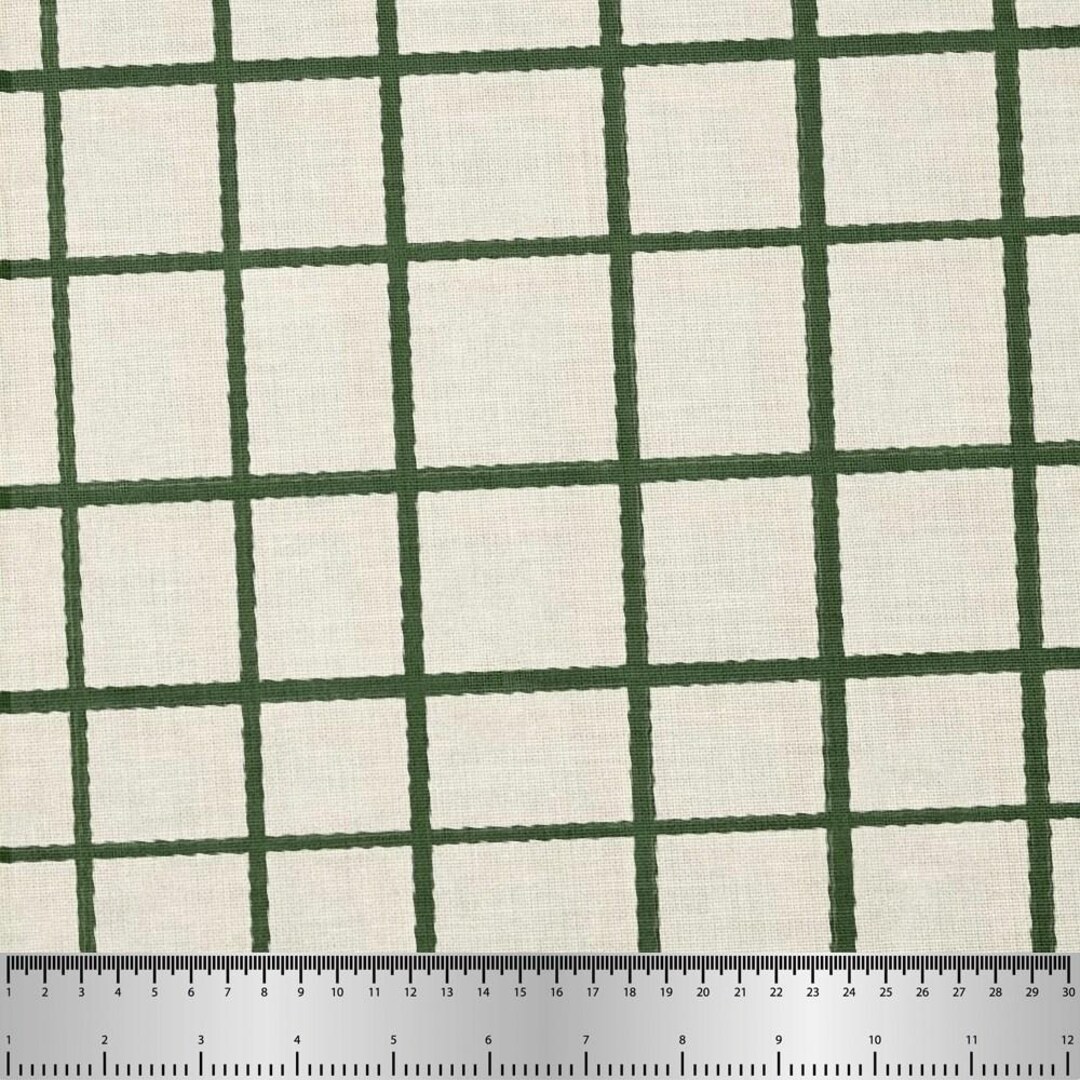 Classic Grid Pattern, Fabric by the Yard, 58 In" Wide, Made of ...