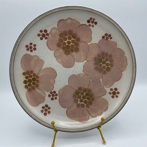 Vintage Denby Single 10 Dinner Plate, Dark Pink Gypsy Pattern ...
