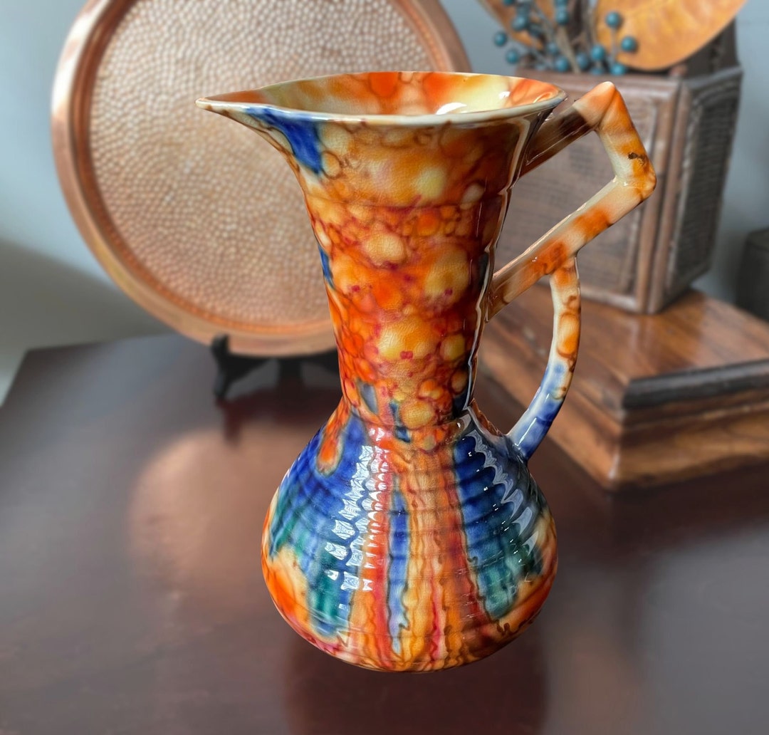 Vintage Falcon Ware Art Deco Pitcher, "woodland" Pattern, T Lawrence ...