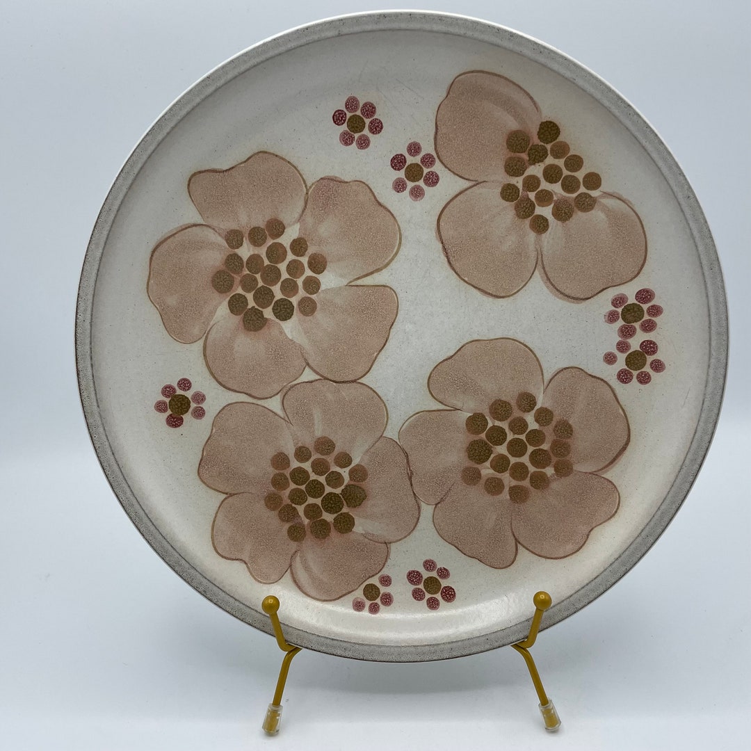 Vintage Denby Single 10" Dinner Plate, Pink Gypsy Pattern, Stoneware ...