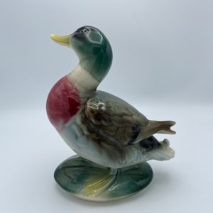 Vintage Mallard Duck Figurine by Anthony D. Priolo USA Pottery, 1940's ...