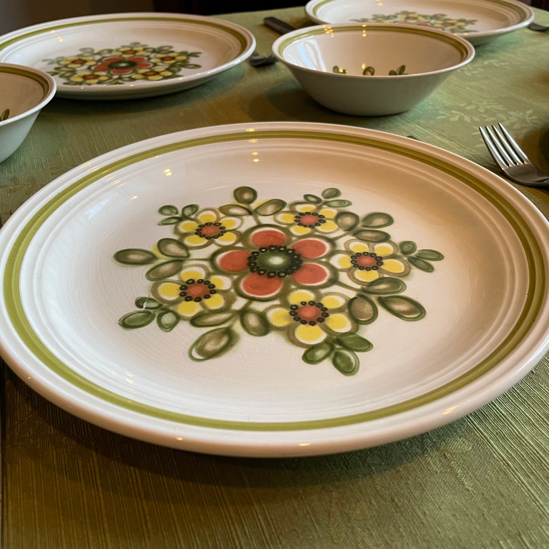 Vintage Single Dinner Plate, by Myott in the Mirage Pattern, Made in ...