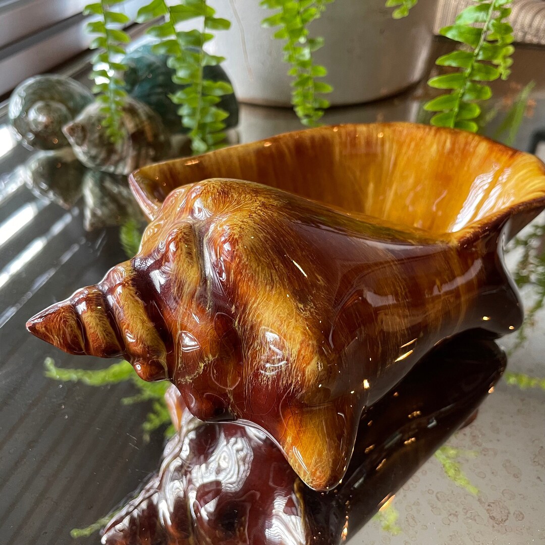 Vintage Blue Mountain Pottery Conch Shell Catch-all Dish, or Ashtray ...